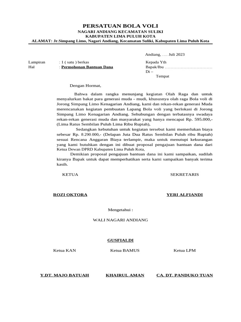 Draft Proposal Volly | PDF