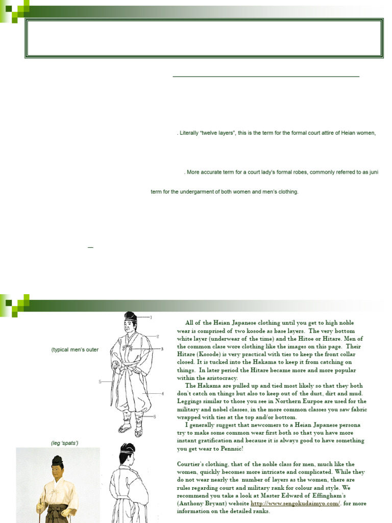 Heian Costume | PDF
