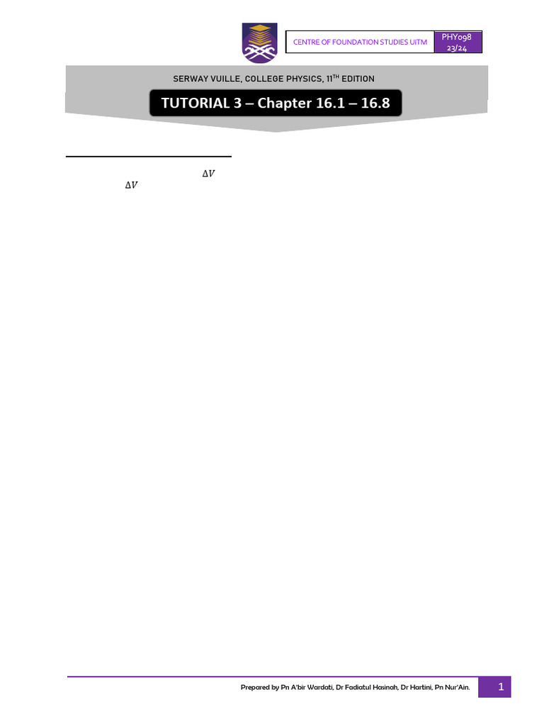 Tutorial 3 - Q | PDF