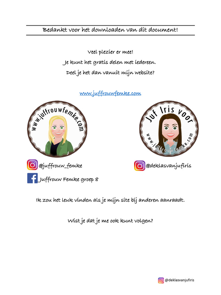 Kleuren in Het Engels Juf Iris Voor Juffrouw Femke | PDF