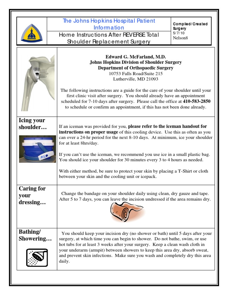 Home Instruct Reverse Total Shoulder | Anatomical Terms Of Motion ...