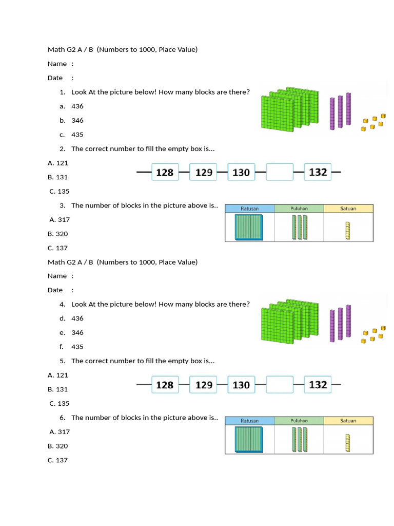 Place Value - Math Chapter 1 | PDF