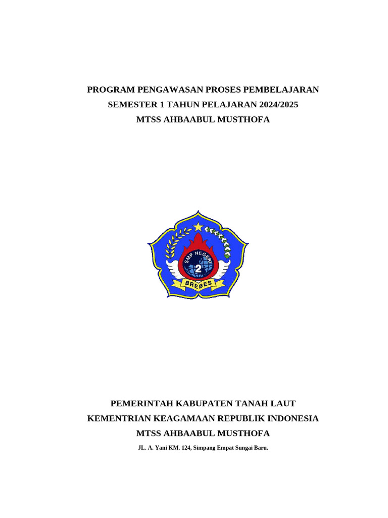 Program Pengawasan Proses Pembelajaran | PDF