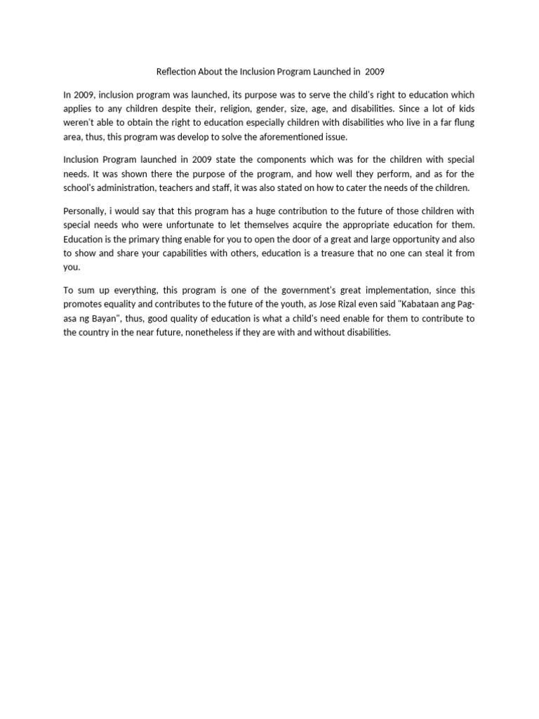 Reflection Paper (PED 107) | PDF | Wellness