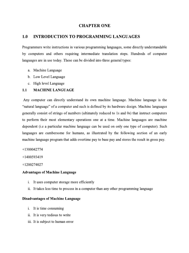 MAchine Vs Assembly Language | PDF
