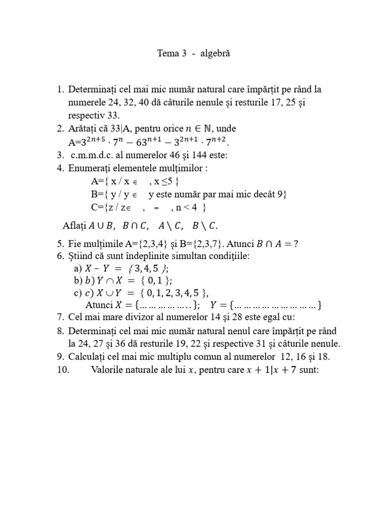Tema 3 Algebra 2 | PDF