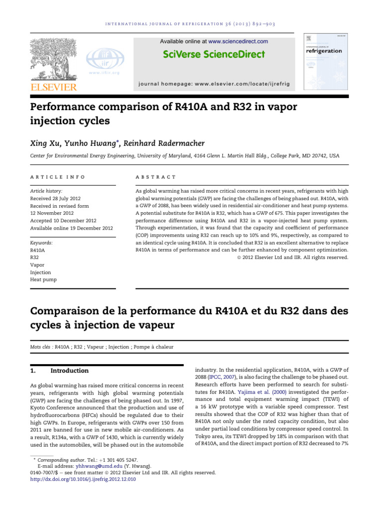 R410A vs R32 | PDF