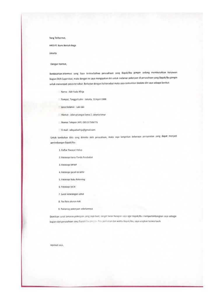 Yang Terhormat | PDF