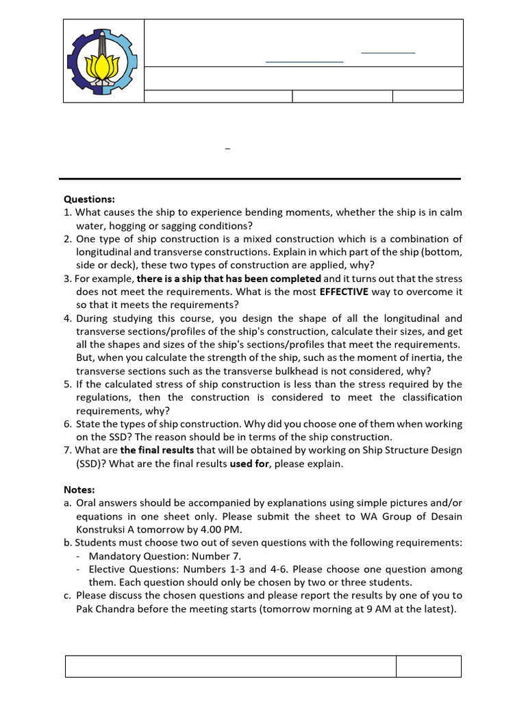Final Exam SSD Even Semester 20222023 | PDF
