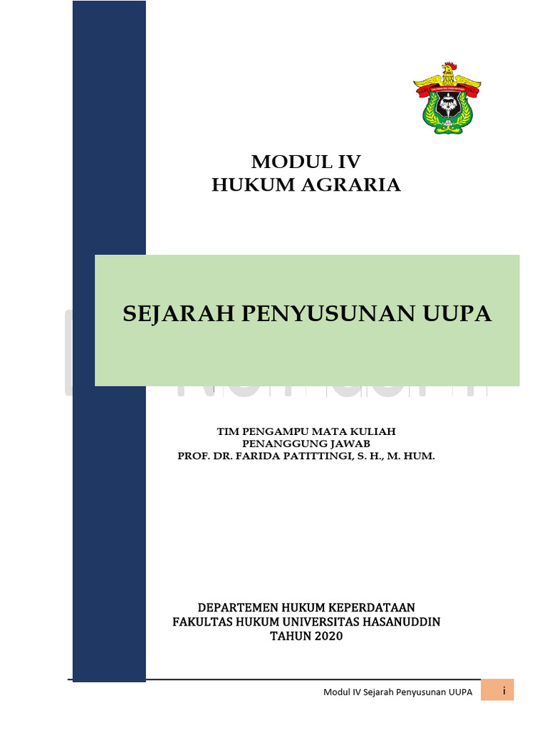 Modul IV Agraria | PDF