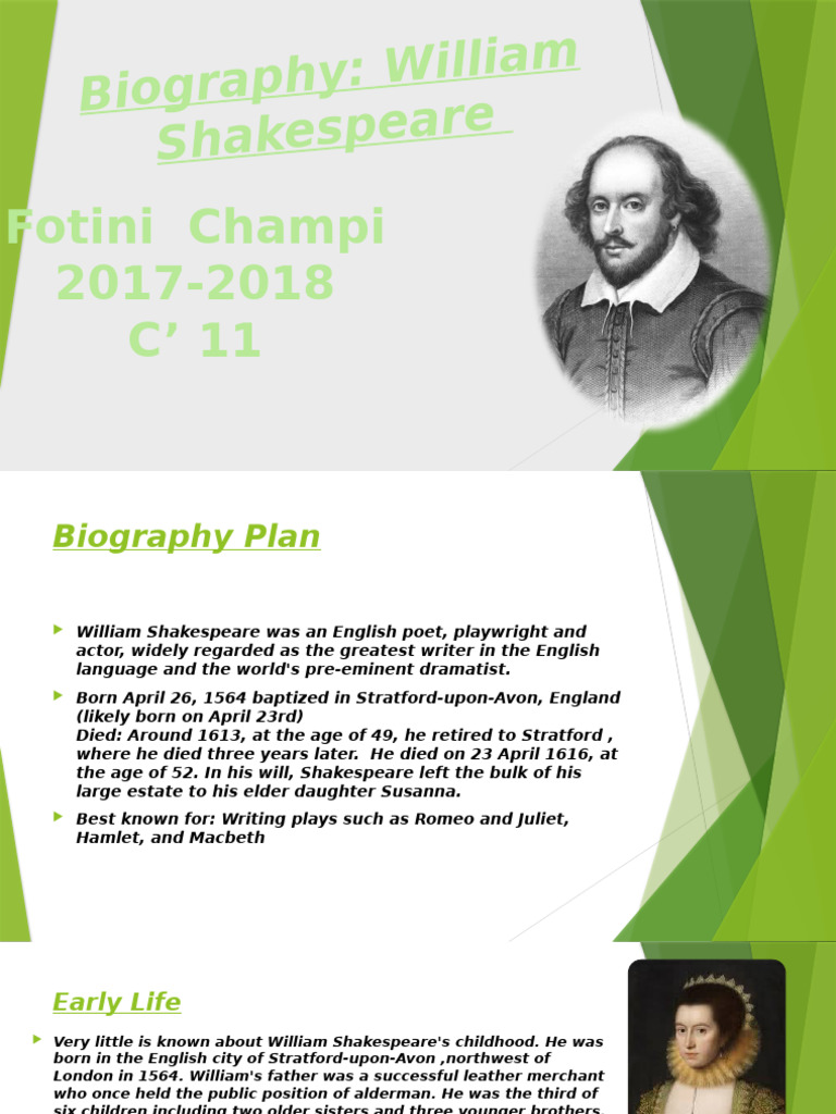 Presentation1-English Biography | PDF