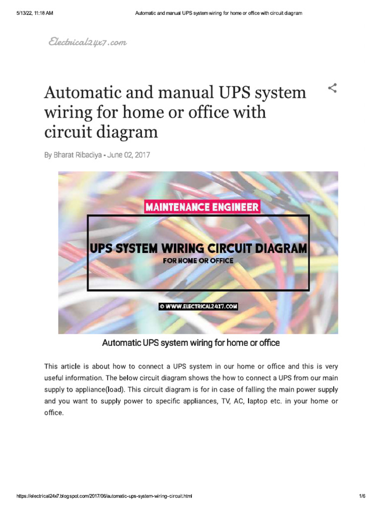 UPS For Home and Office | PDF