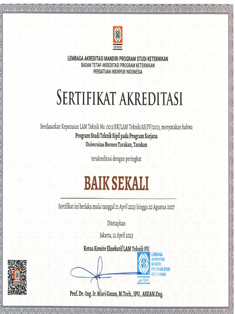 sert_akred_2_2022_Teknik Sipil | PDF