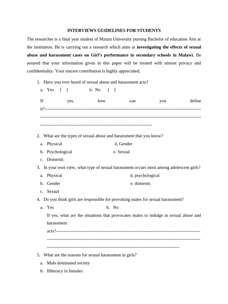 ST Inter Guide | PDF | Harassment | Sexual Harassment