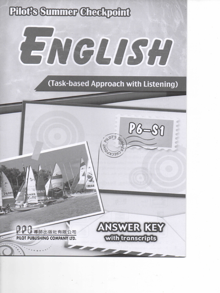 Pilot's Summer Checkpoint English p6-s1 | PDF