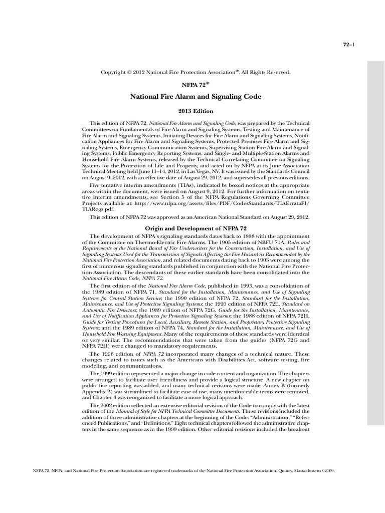 Nfpa 72 | PDF