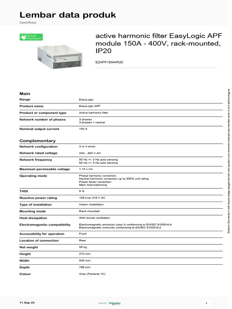 EasyLogic APF - EZAPF15044R20 | PDF