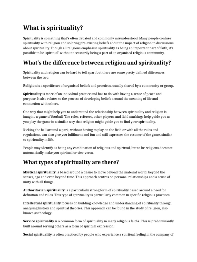 Spirituality | PDF