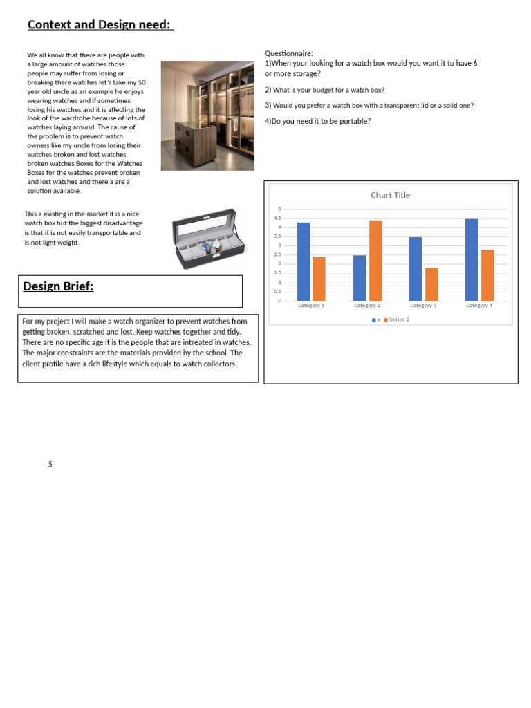 Context and Design Need:: Chart Title | PDF