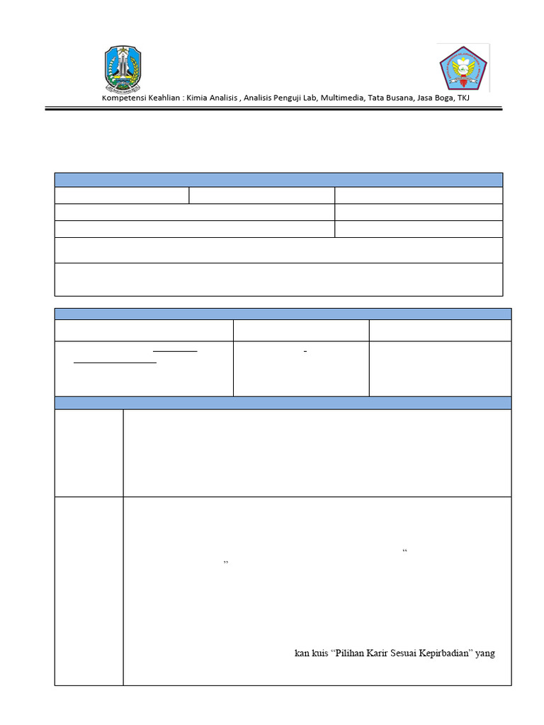 RPL Pilihan Karir Sesuai Tipe Kepribadian-1 | PDF