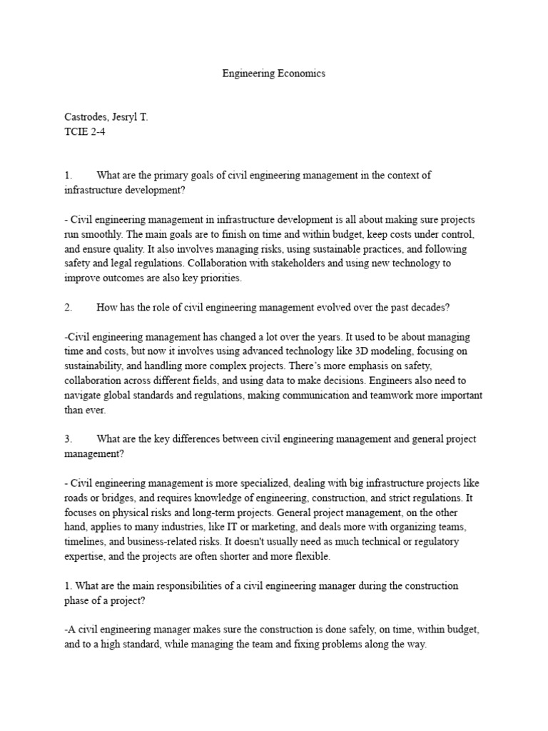 Module 1 - Introduction To Civil Engineering Management | PDF