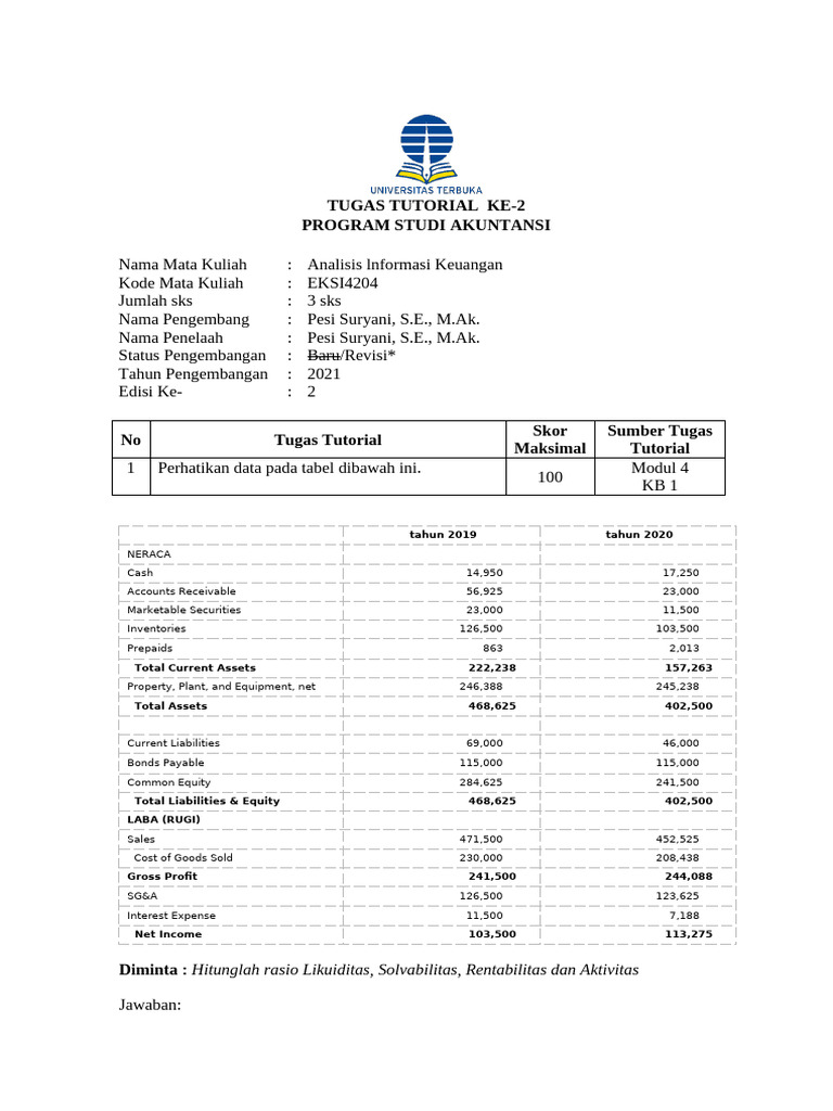 Soal Tugas 2_AIK | PDF