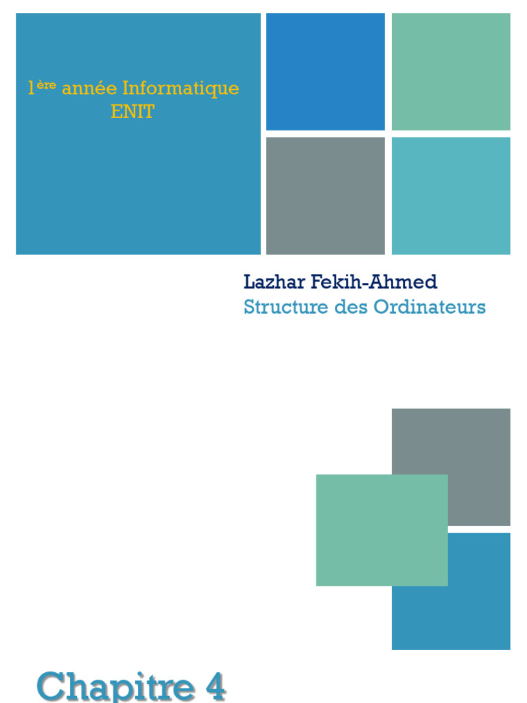 Structure Ordinateurs Seconde Partie Chap4-5 Complete | PDF