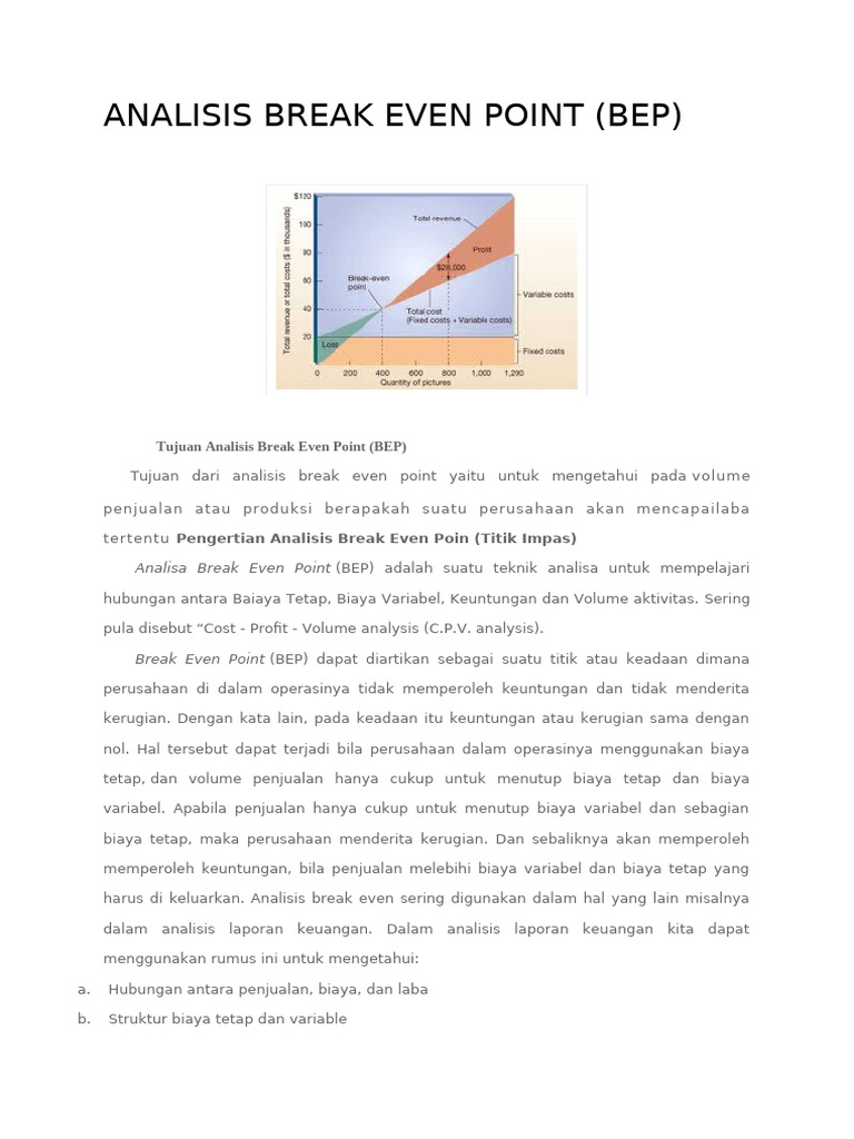 Analisis Break Even Point | PDF