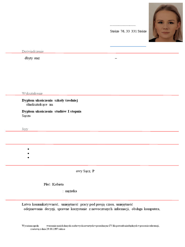 Karolinadyl CV | PDF