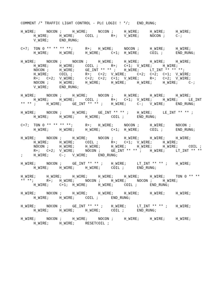 Traffic Light Logic | PDF