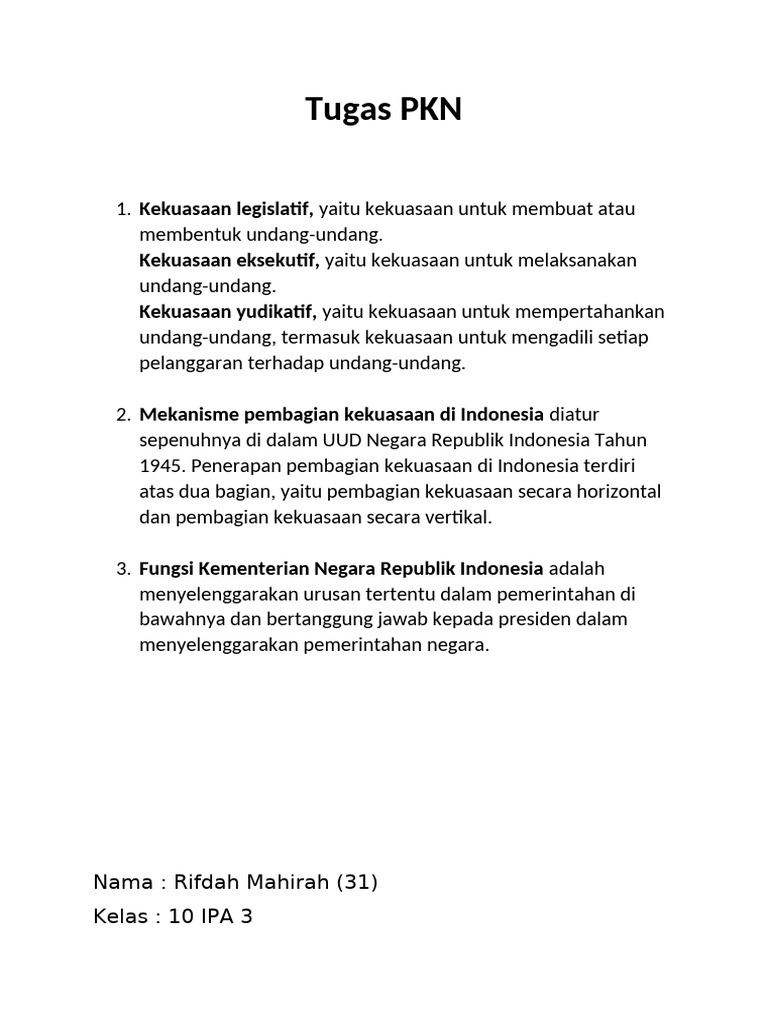 Tugas PKN | PDF