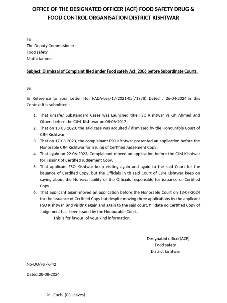 Office of The Designated Officer | PDF