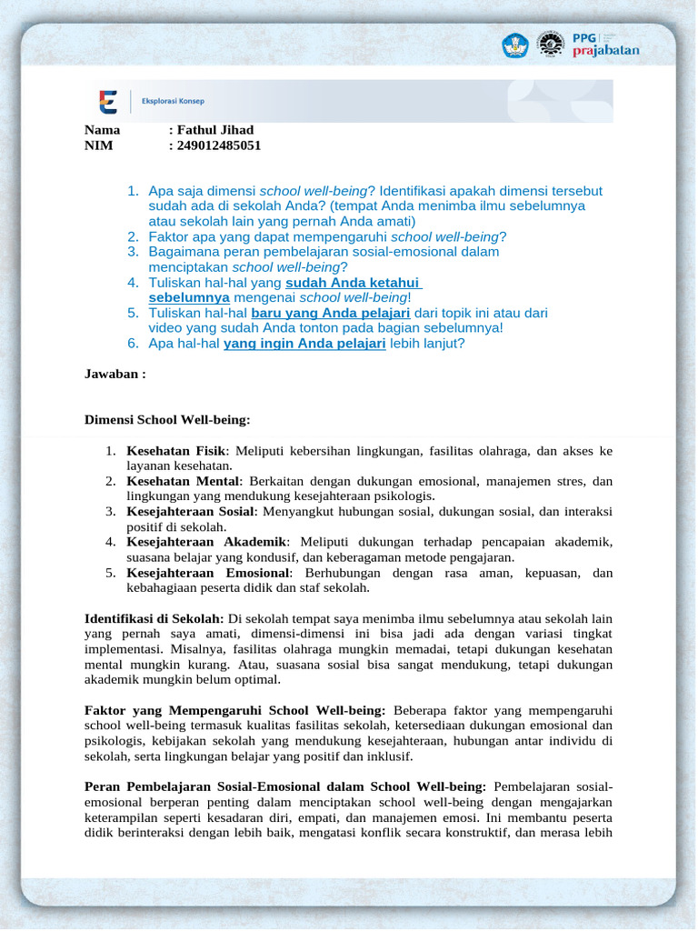 Topik 5 - Eksplorasi Konsep LK 5.2-PSE. | PDF