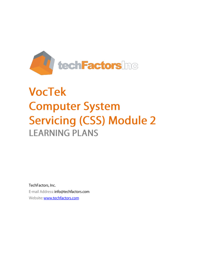 CSS-M2 - (2016) CSS Module 2 Learning Plans | PDF
