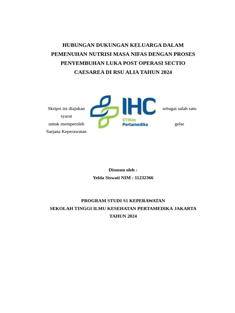 Skripsi - Yelda Siswati Revisi 1 Sep 24, J | PDF