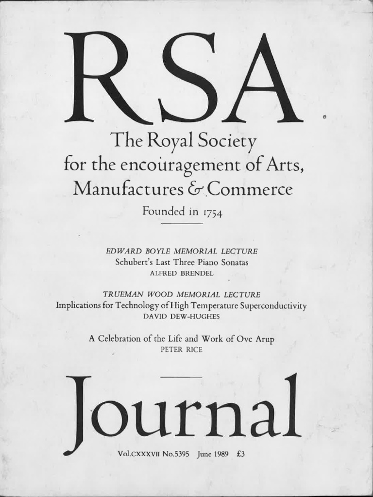 Peter Rice On Ove Arup, RSA 1989 | PDF