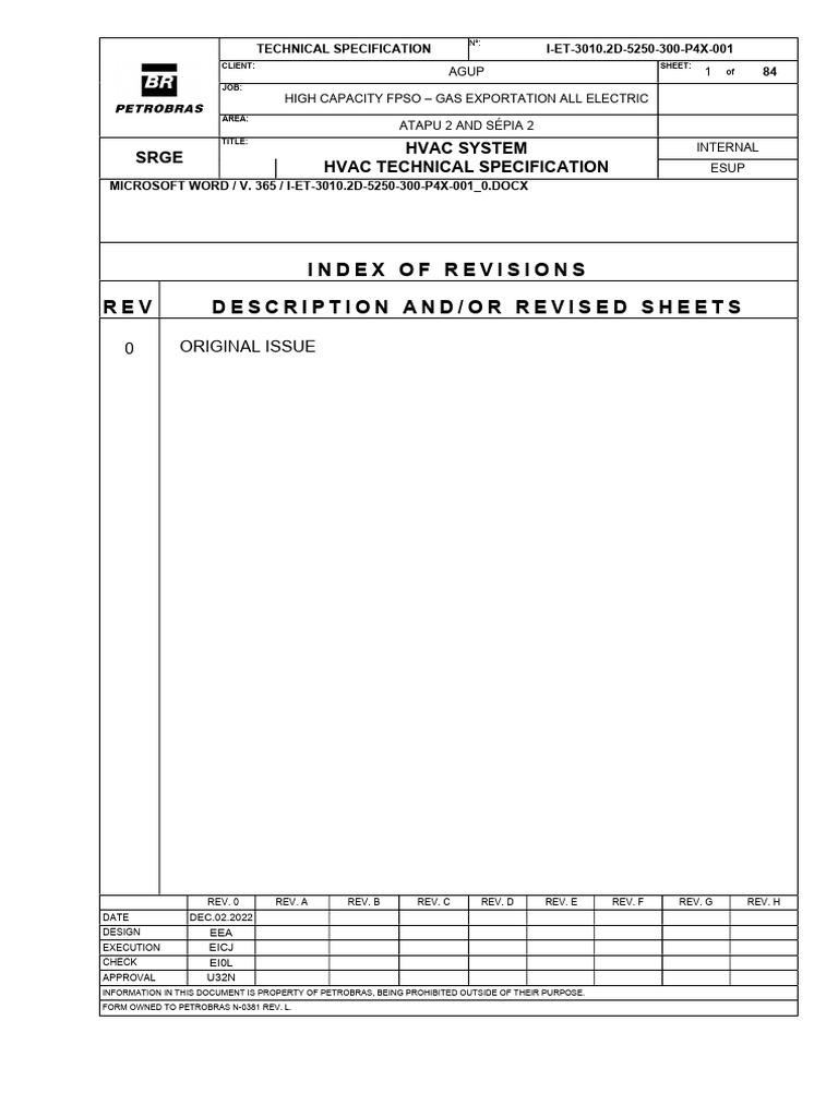 Index of Revisions REV Description And/Or Revised Sheets | PDF