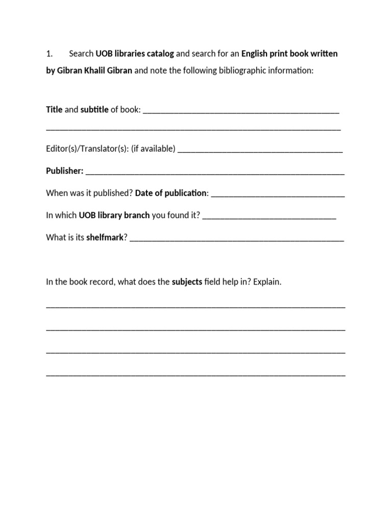 Classwork - Presentation 7 - Books | PDF