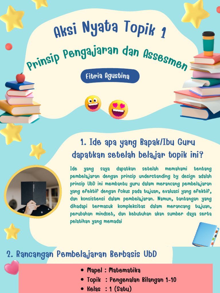 Blue Colorful Cute School Library Introduction Presentation | PDF