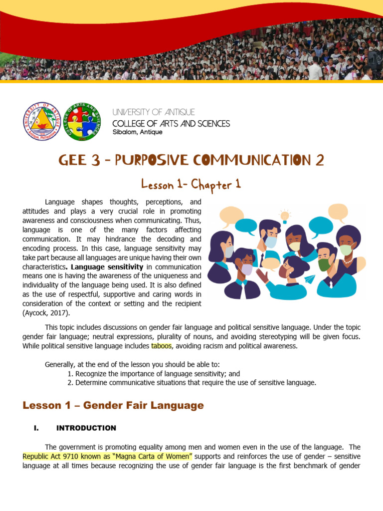 Gee3 Lesson 1 Chapter 1 | PDF | Transgender | Social Science