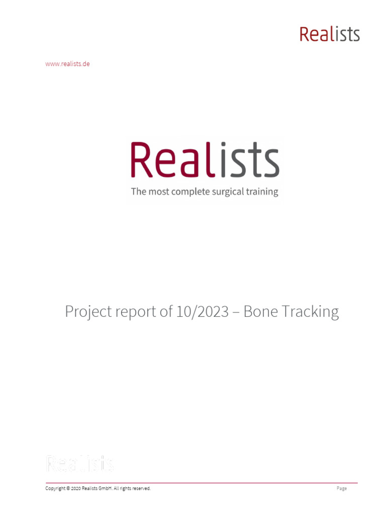 10.2023 Cage Sensor and Bone Tracking | PDF