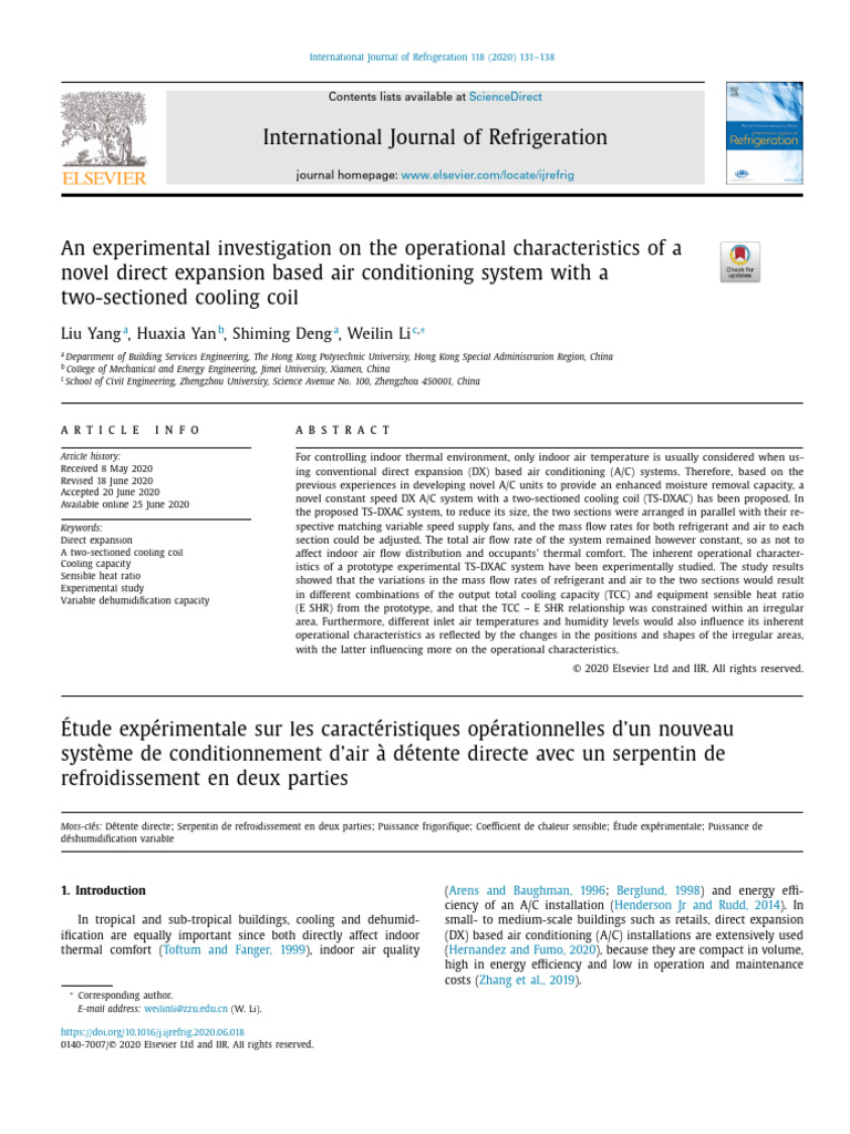 Liu Yang, Huaxia Yan, Shiming Deng, Weilin Li: A R T I C L e I N F o A ...