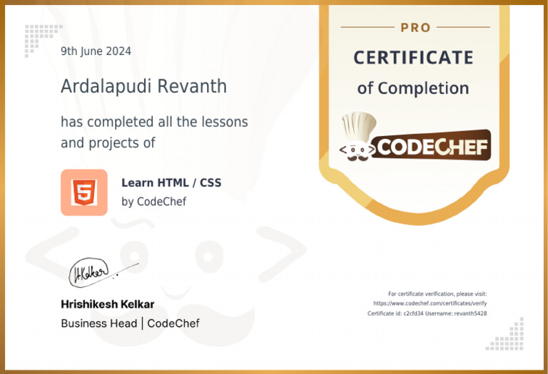 Revanth5428-Learn HTML - CSS | PDF