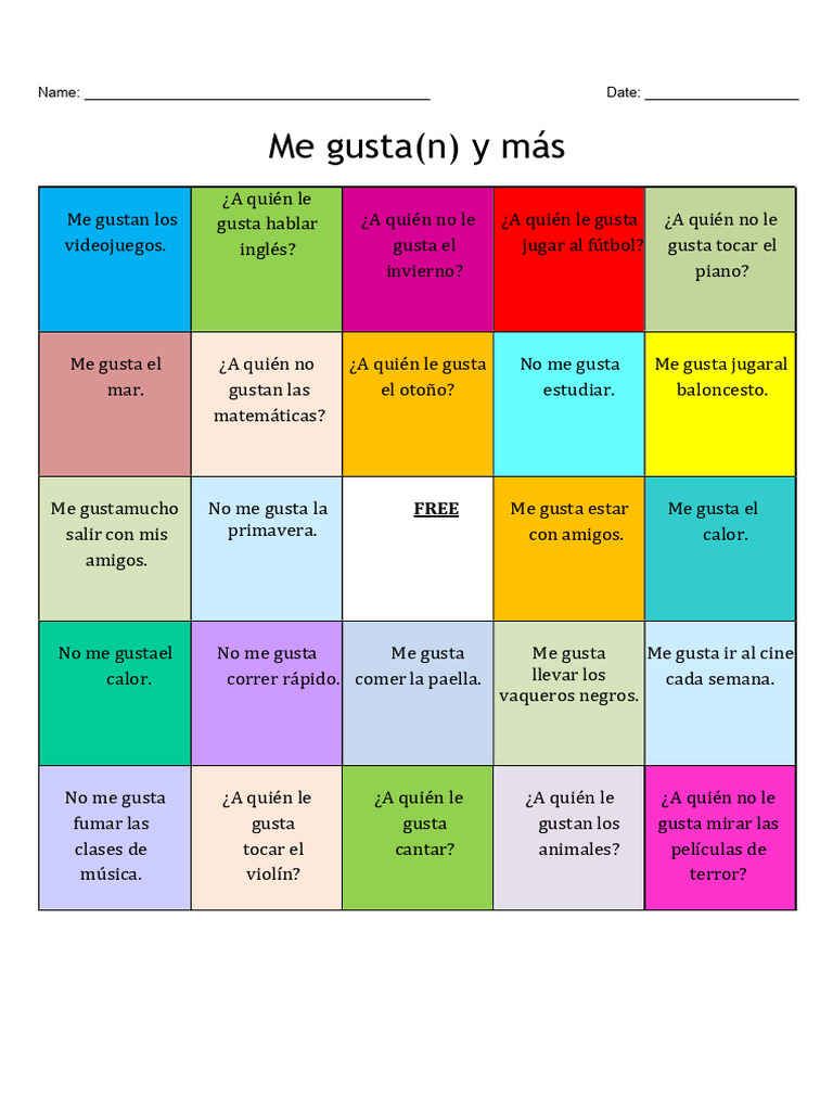 Me Gusta Me Gustan | PDF