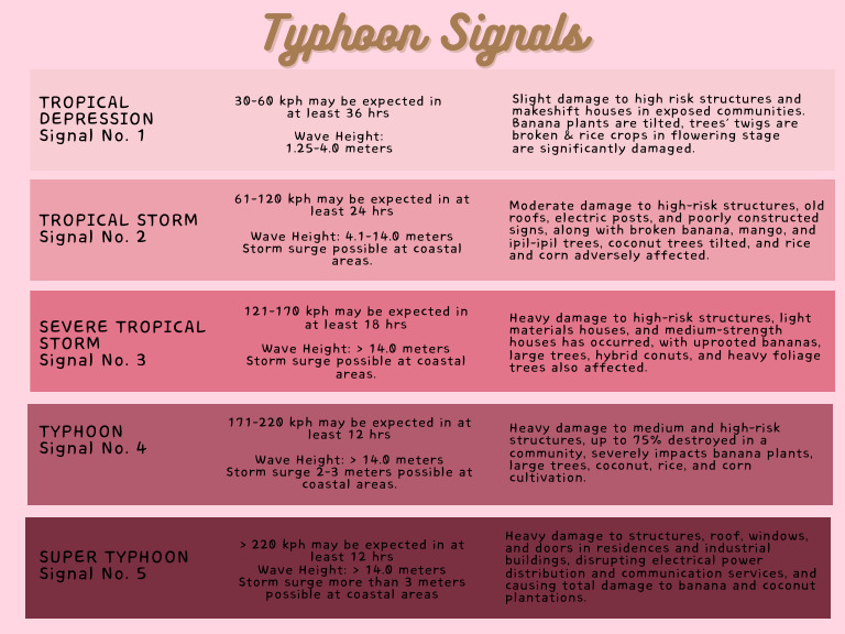 Understanding Typhoon Signals | PDF