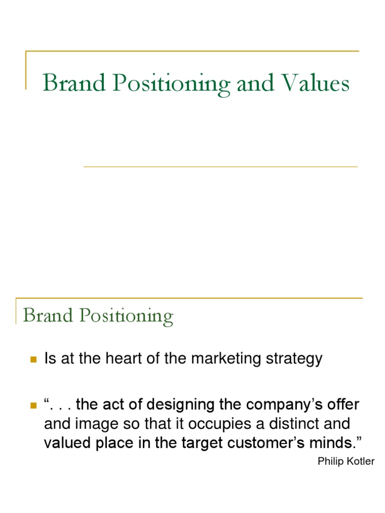 Effective Brand Positioning Strategies | PDF | Brand | Market Segmentation