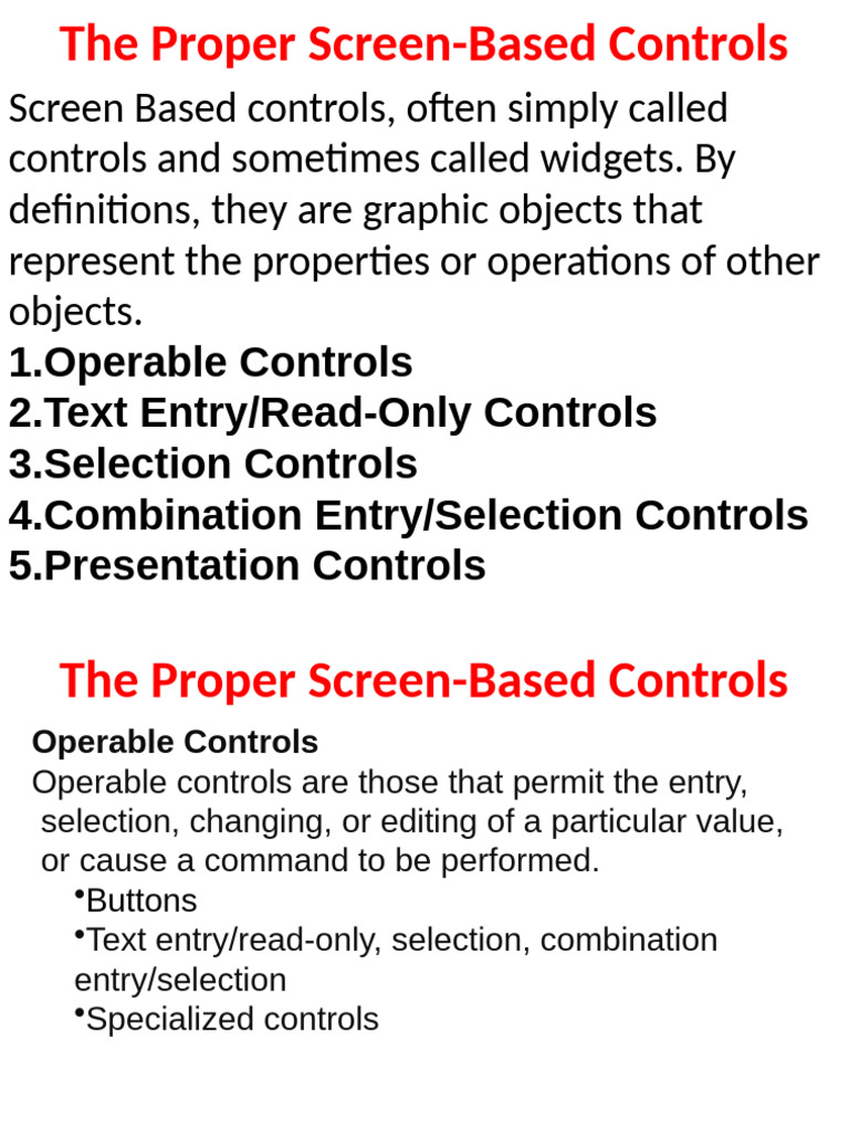 7 ScreenBasedControls | PDF | Window (Computing) | Button (Computing)