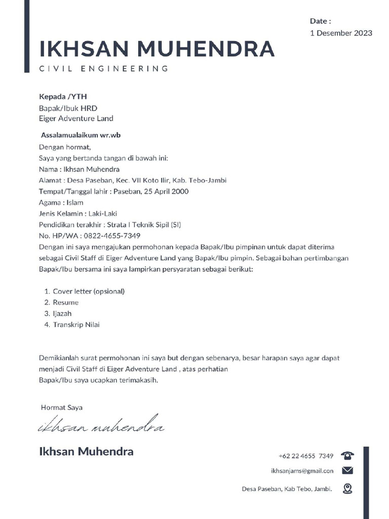 Civil Staff Eiger | PDF