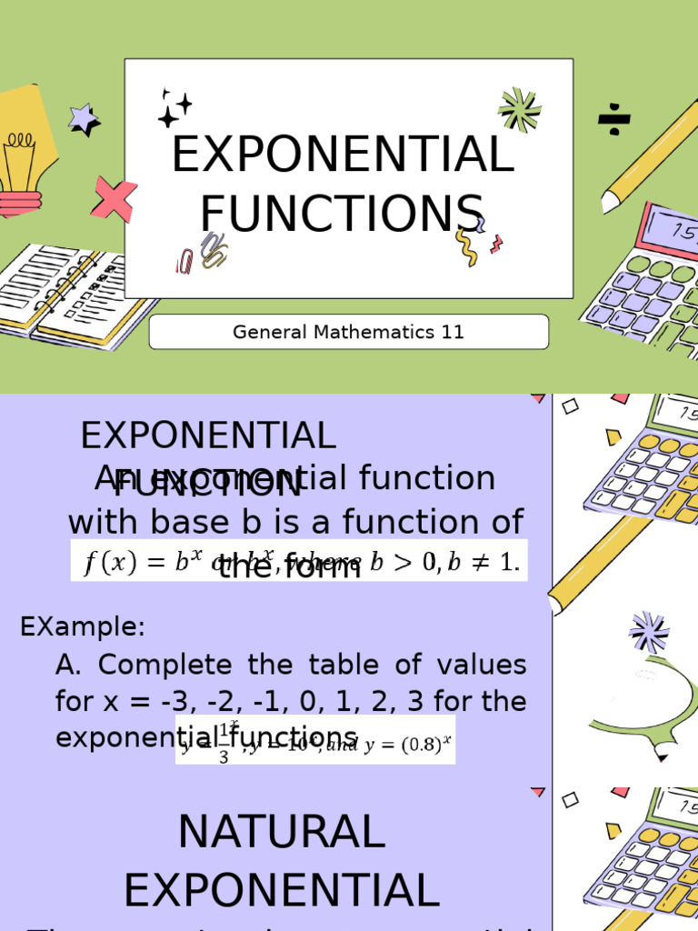 Exponential Functions | PDF