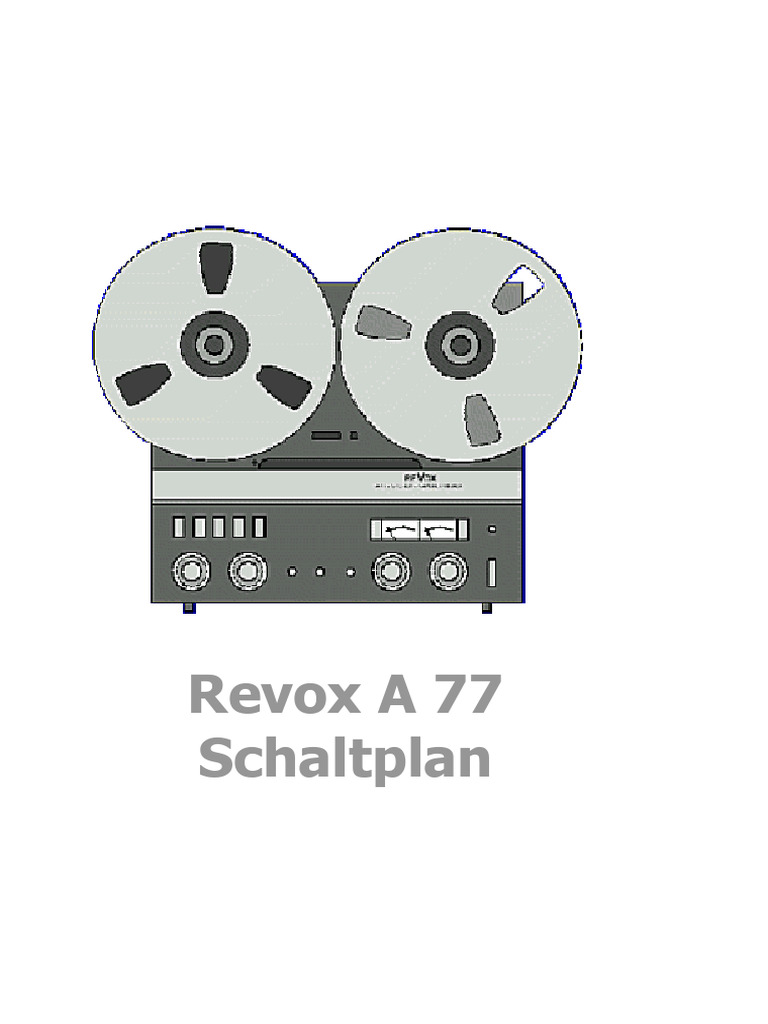 Revox A77 Schematics ID7382 | PDF